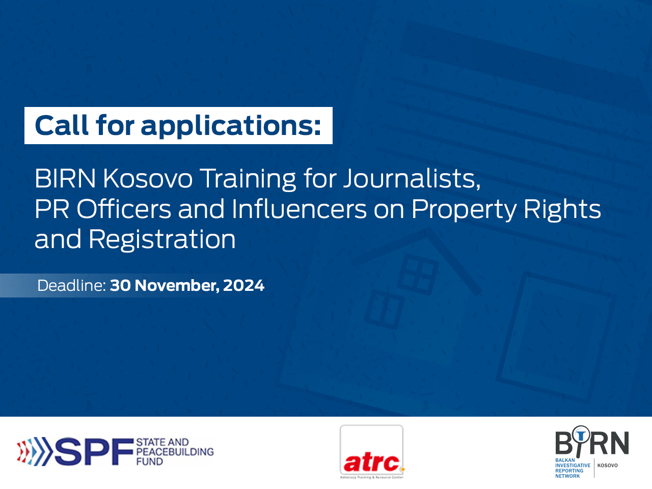 Call for Applications: BIRN Kosovo Training on Property Rights and ...